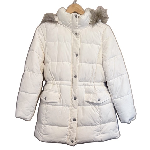 Talbots | Jackets & Coats | Talbots White Puffer Winter Coat Sp Small ...